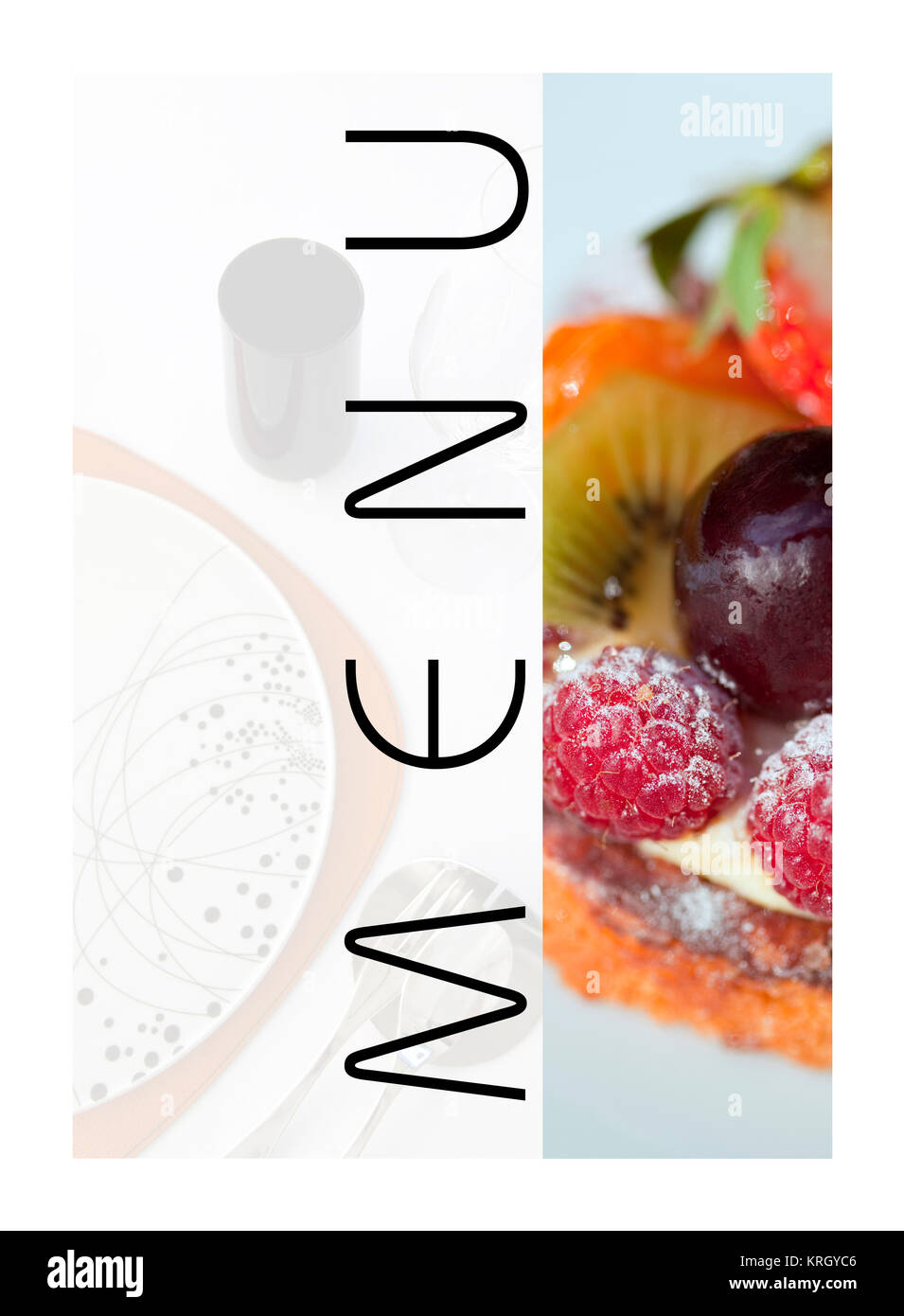A restaurant menu Stock Photo - Alamy