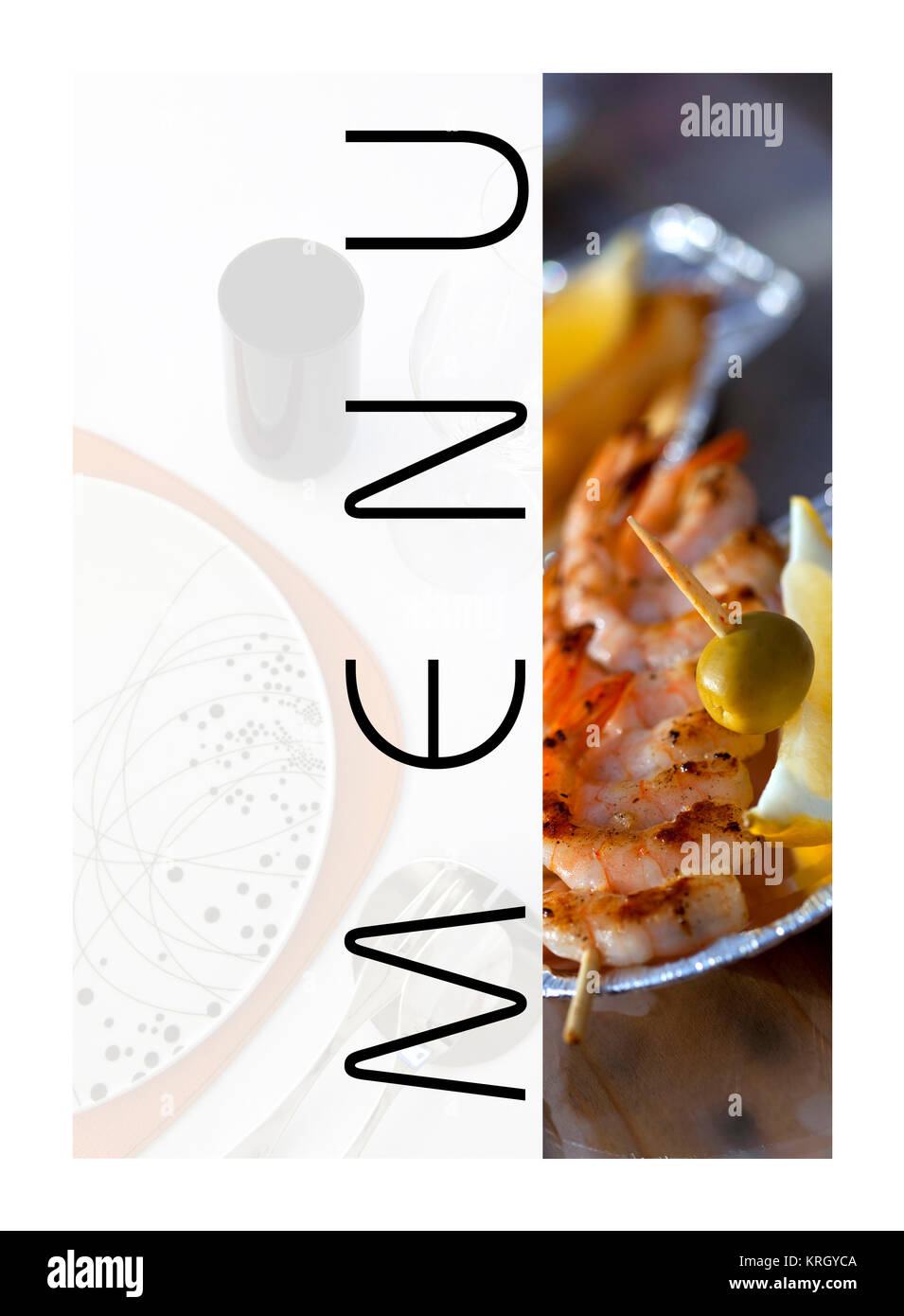 A restaurant menu Stock Photo - Alamy