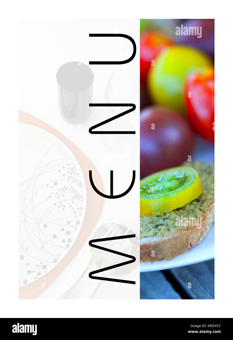 A restaurant menu Stock Photo - Alamy