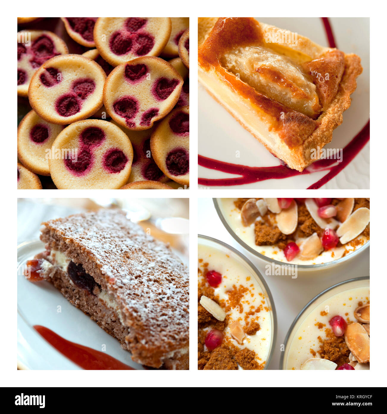 Appetizing French desserts Stock Photo - Alamy