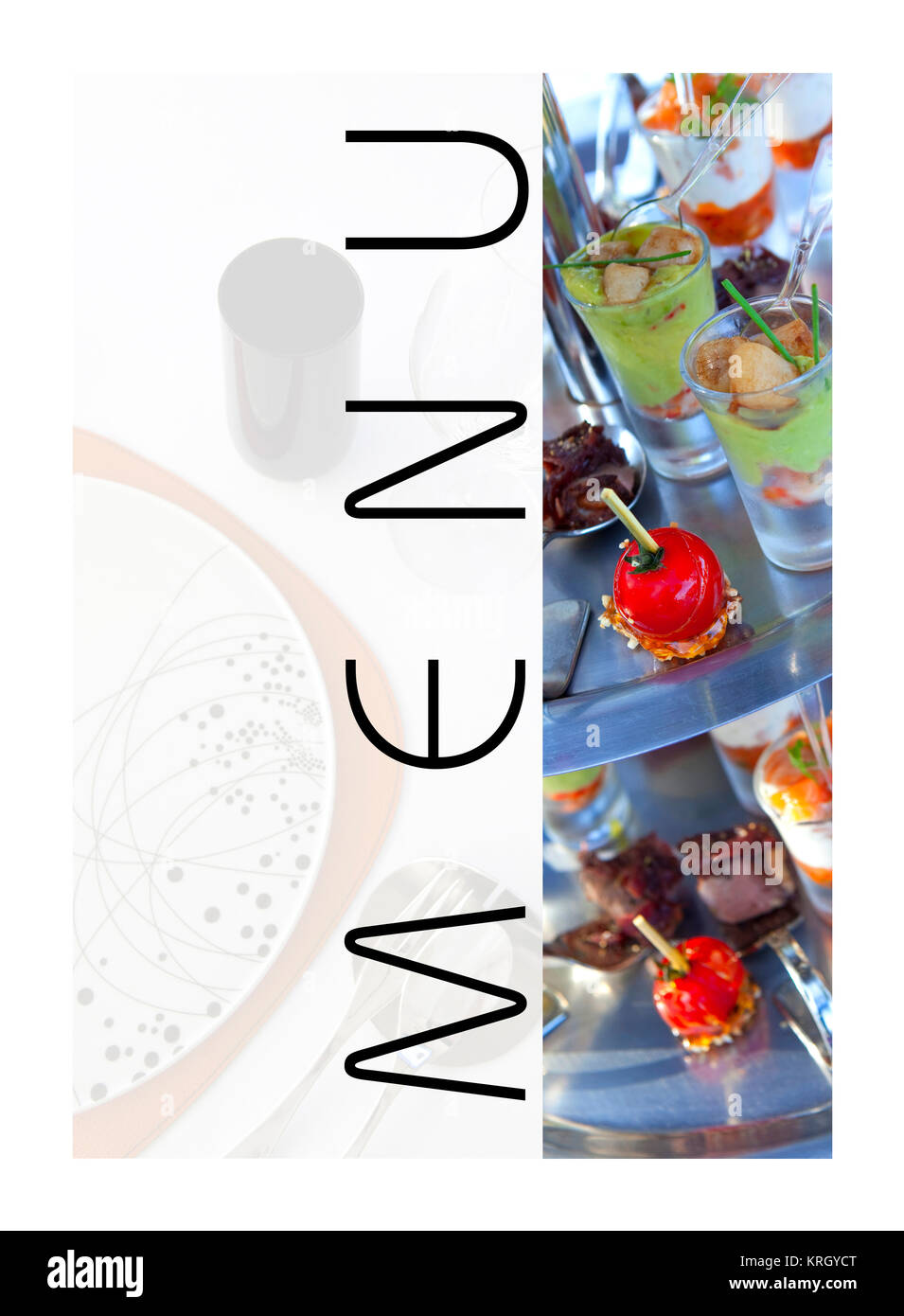 A restaurant menu Stock Photo - Alamy