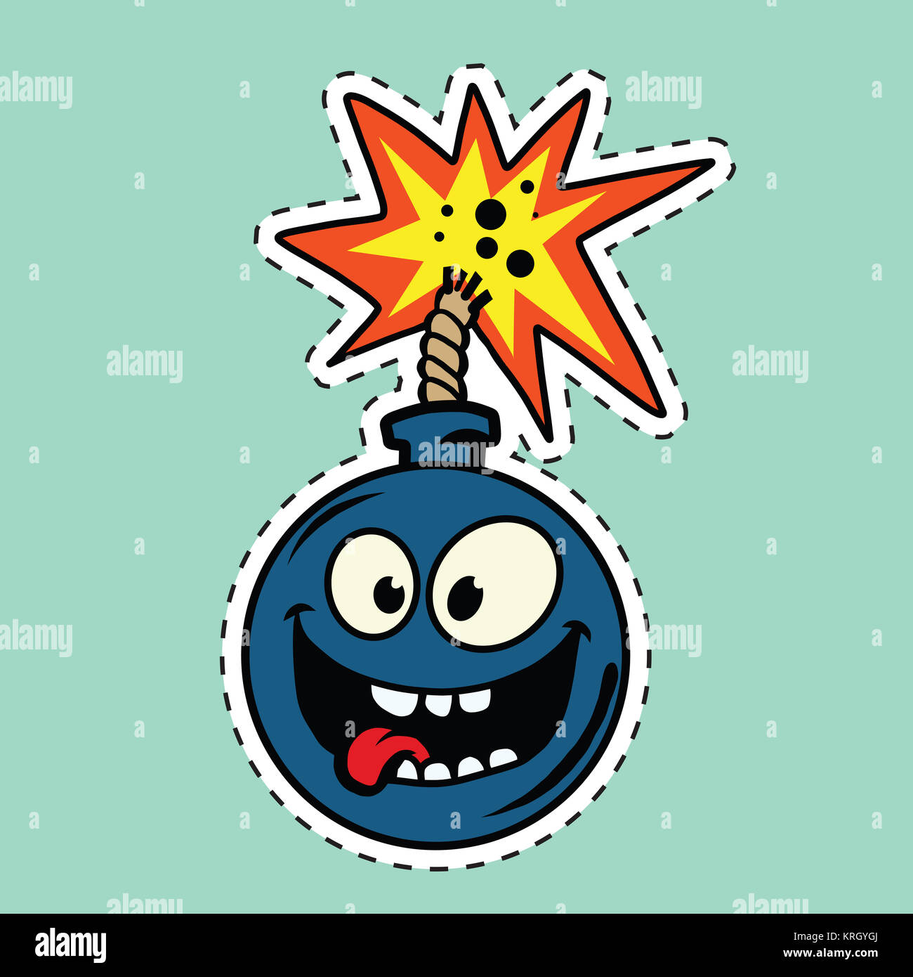 Funny bomb cartoon character Stock Photo: 169403266 - Alamy