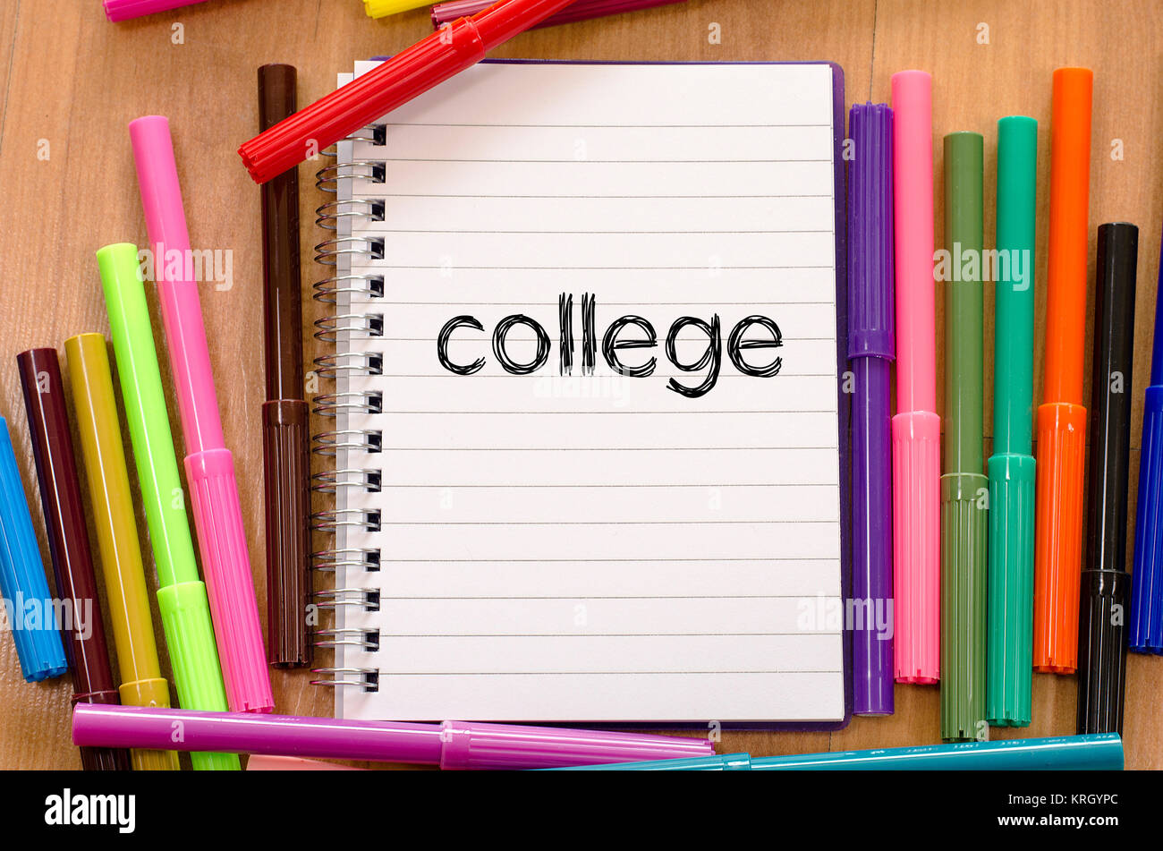 College text concept Stock Photo - Alamy
