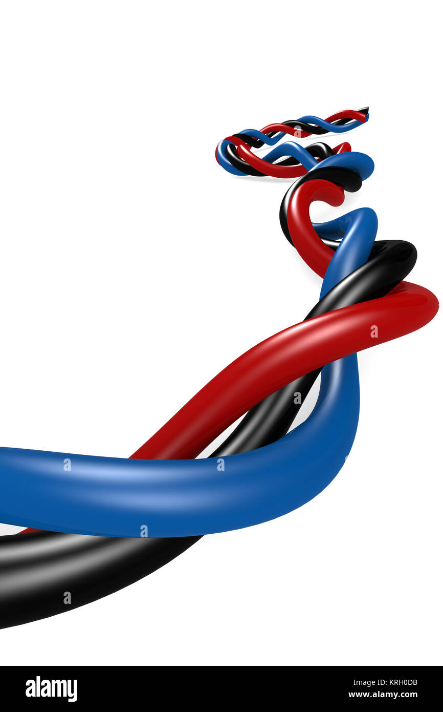 Isolated wire on white Stock Photo - Alamy