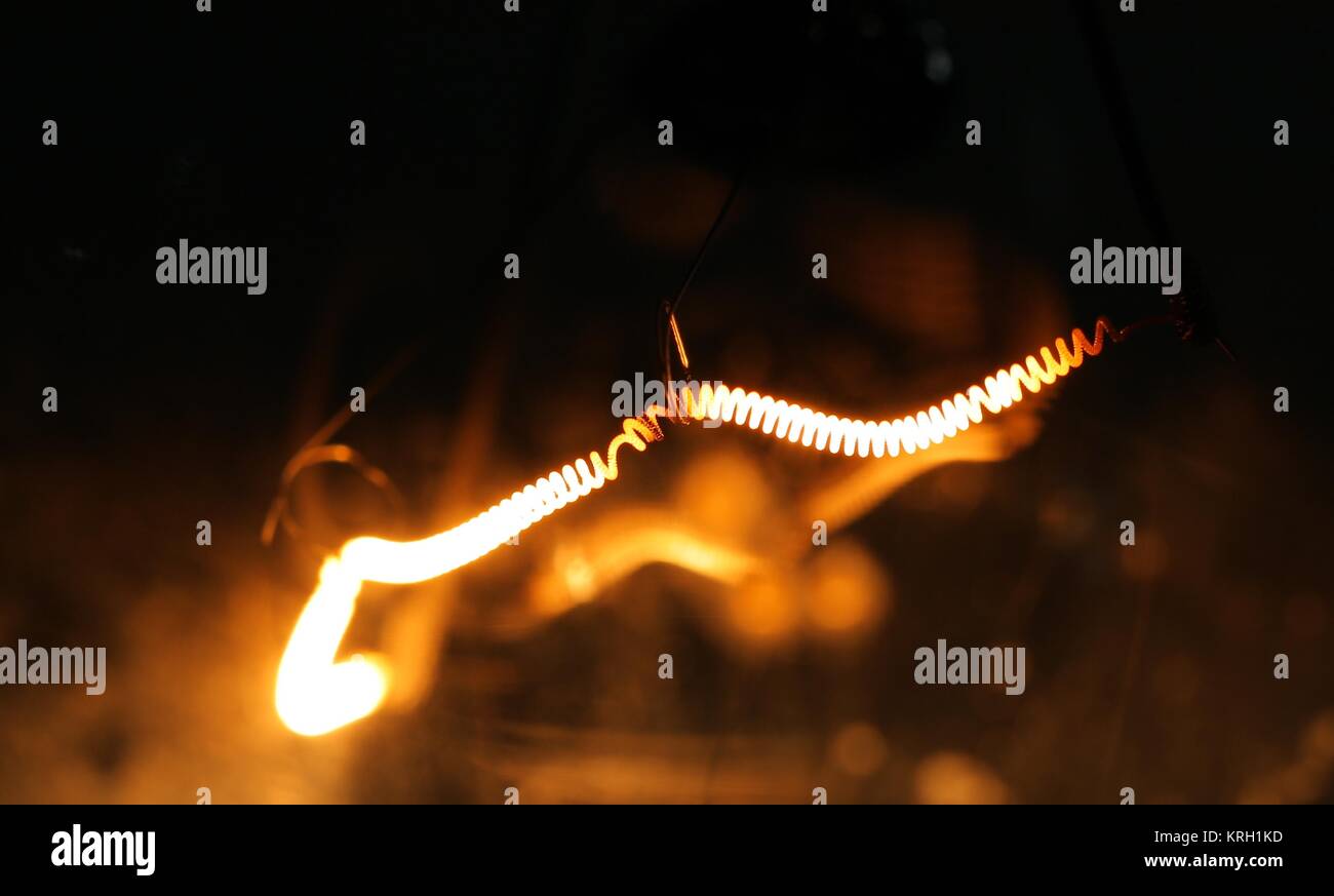 Light bulb filament Stock Photo - Alamy