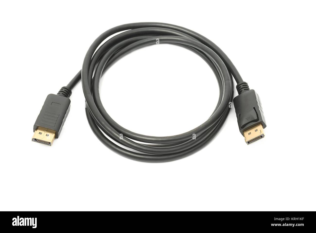 Displayport plug Cut Out Stock Images & Pictures - Alamy