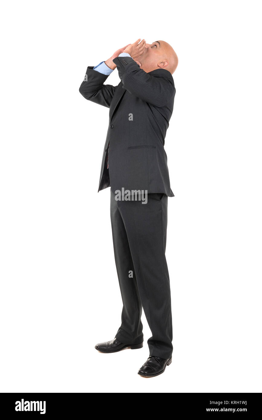Manager shouting employee Cut Out Stock Images & Pictures - Alamy