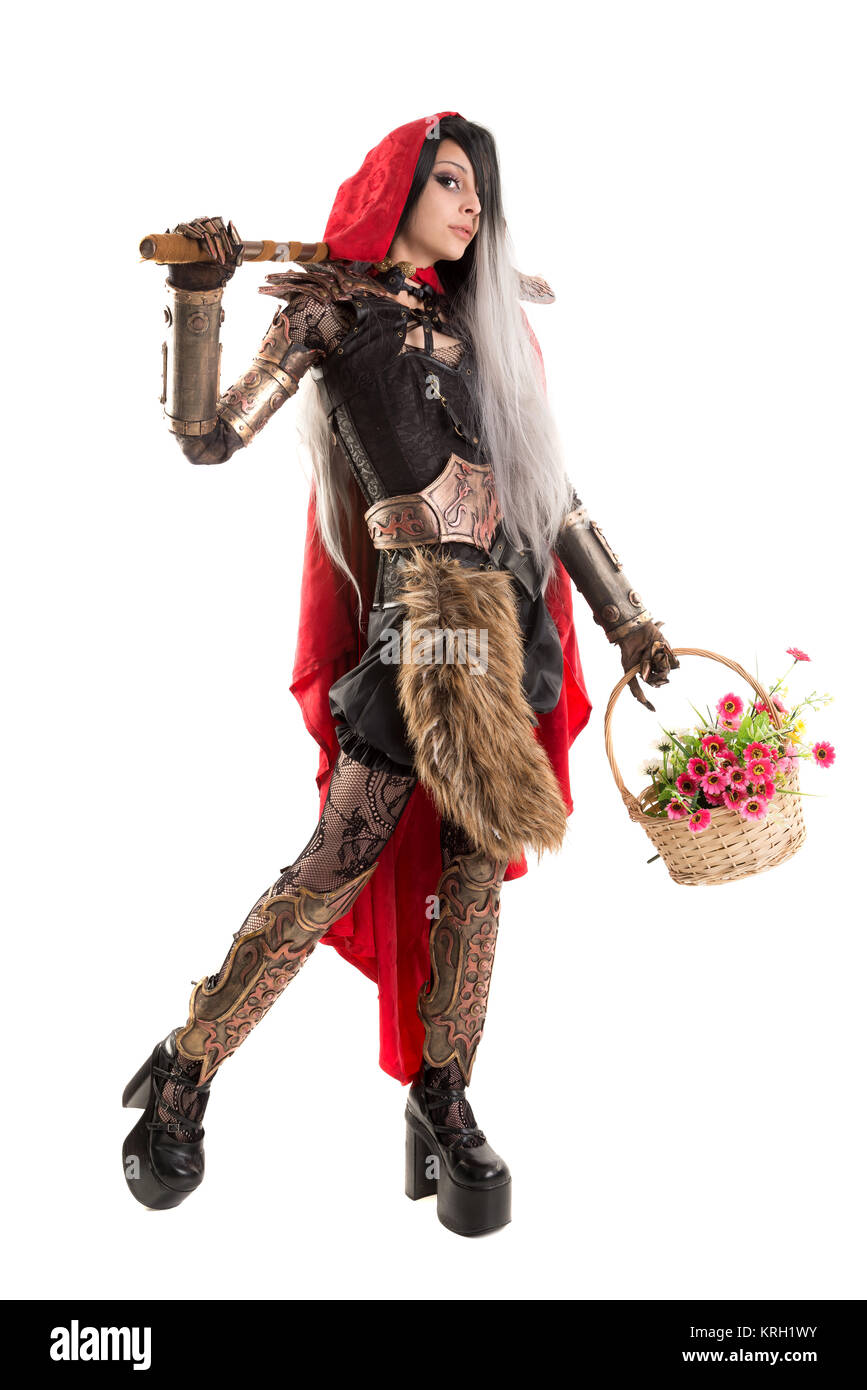 Dark Red Riding hood Stock Photo - Alamy