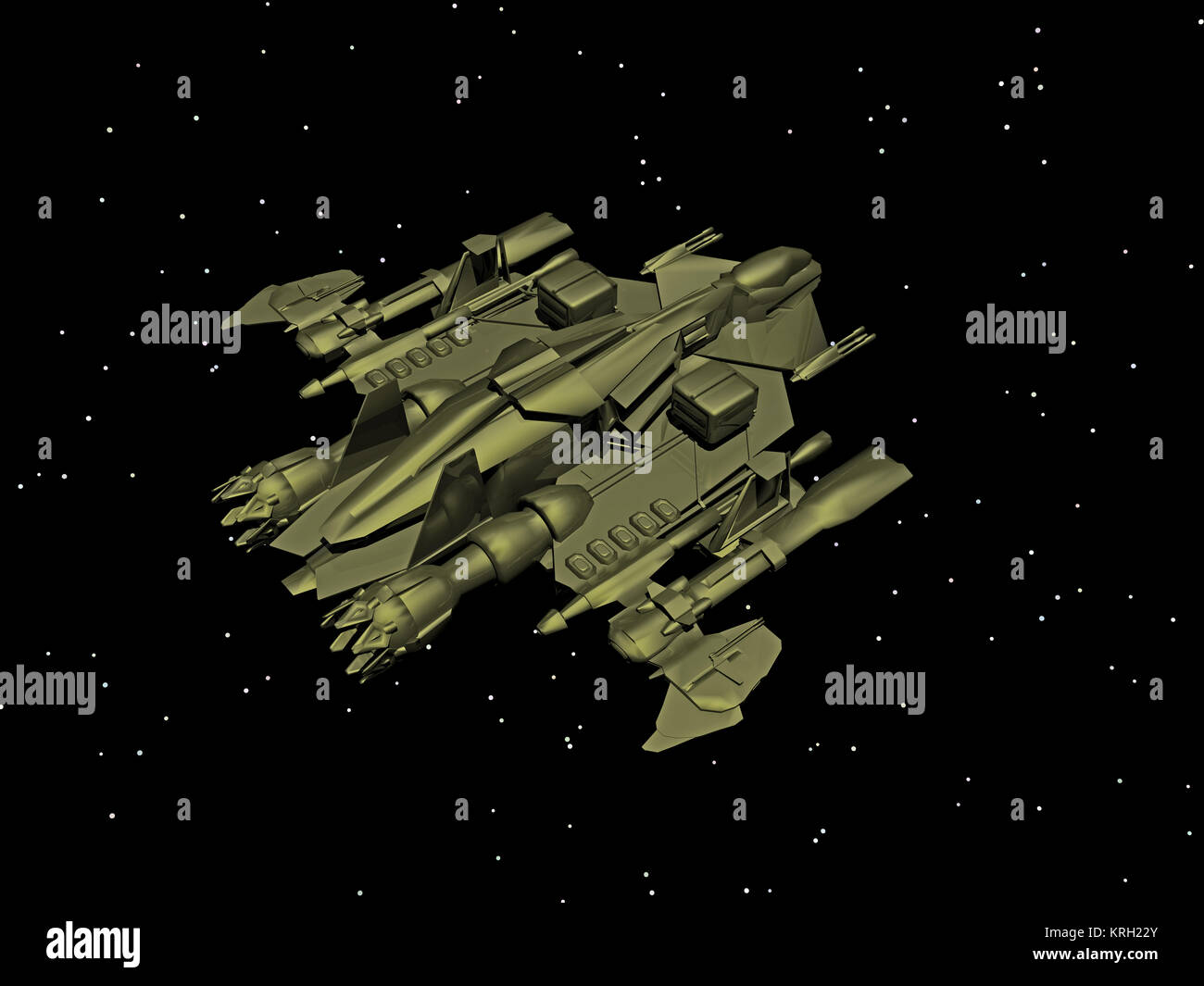 battle spaceship in space Stock Photo - Alamy
