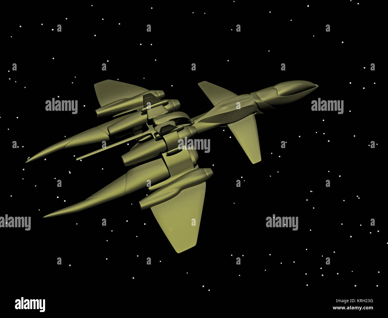 battle spaceship in space Stock Photo - Alamy