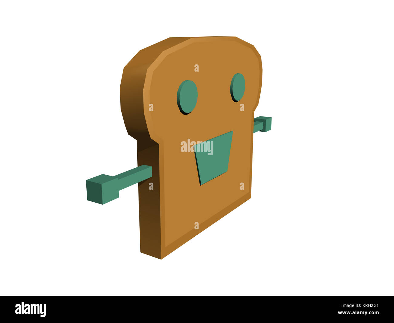 Cartoon slice of bread Cut Out Stock Images & Pictures - Alamy