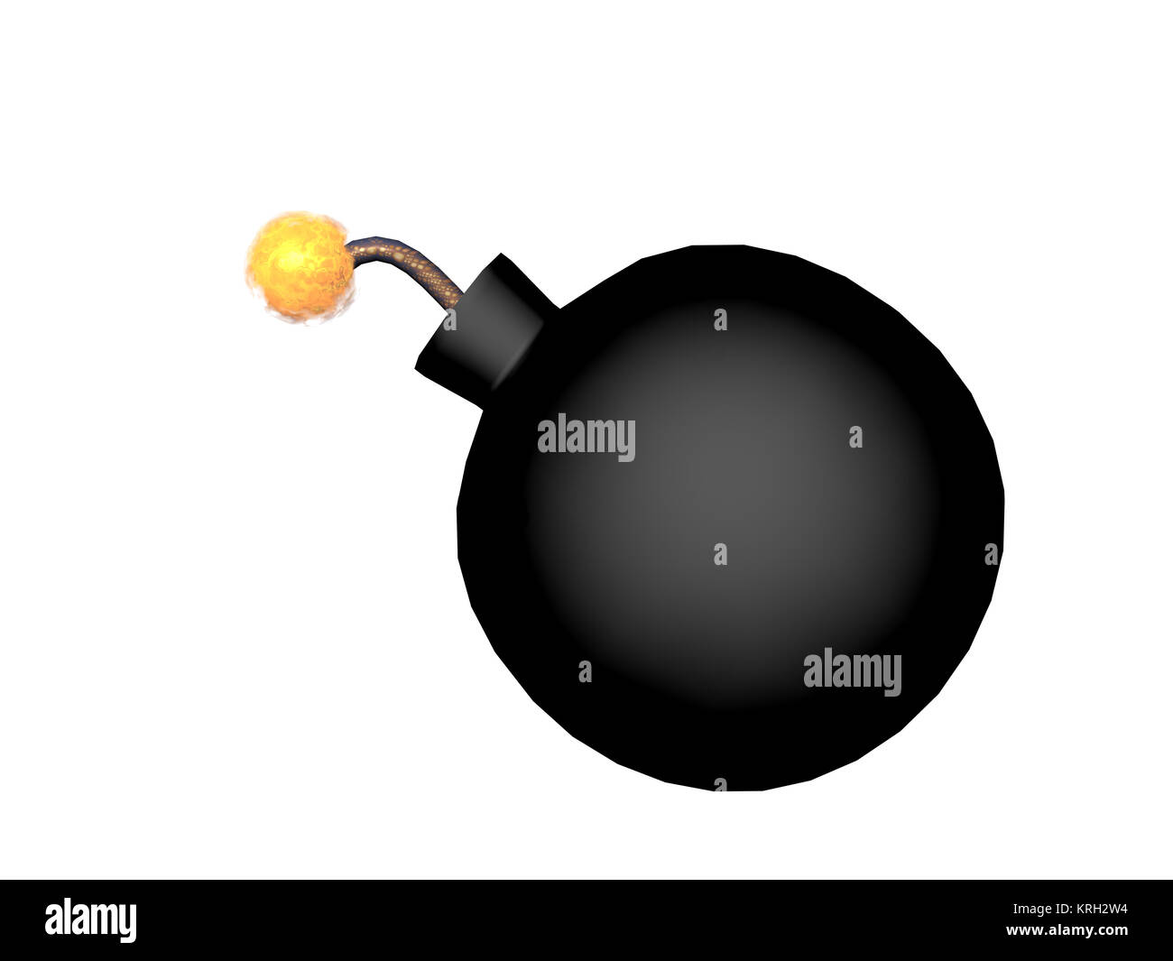 exempted cartoon bomb with a burning fuse Stock Photo - Alamy
