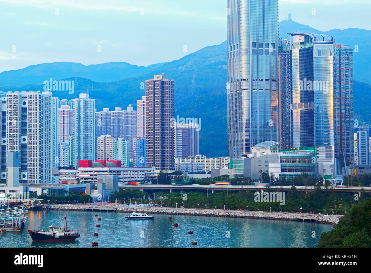 skylines of urban area at daytime Stock Photo - Alamy