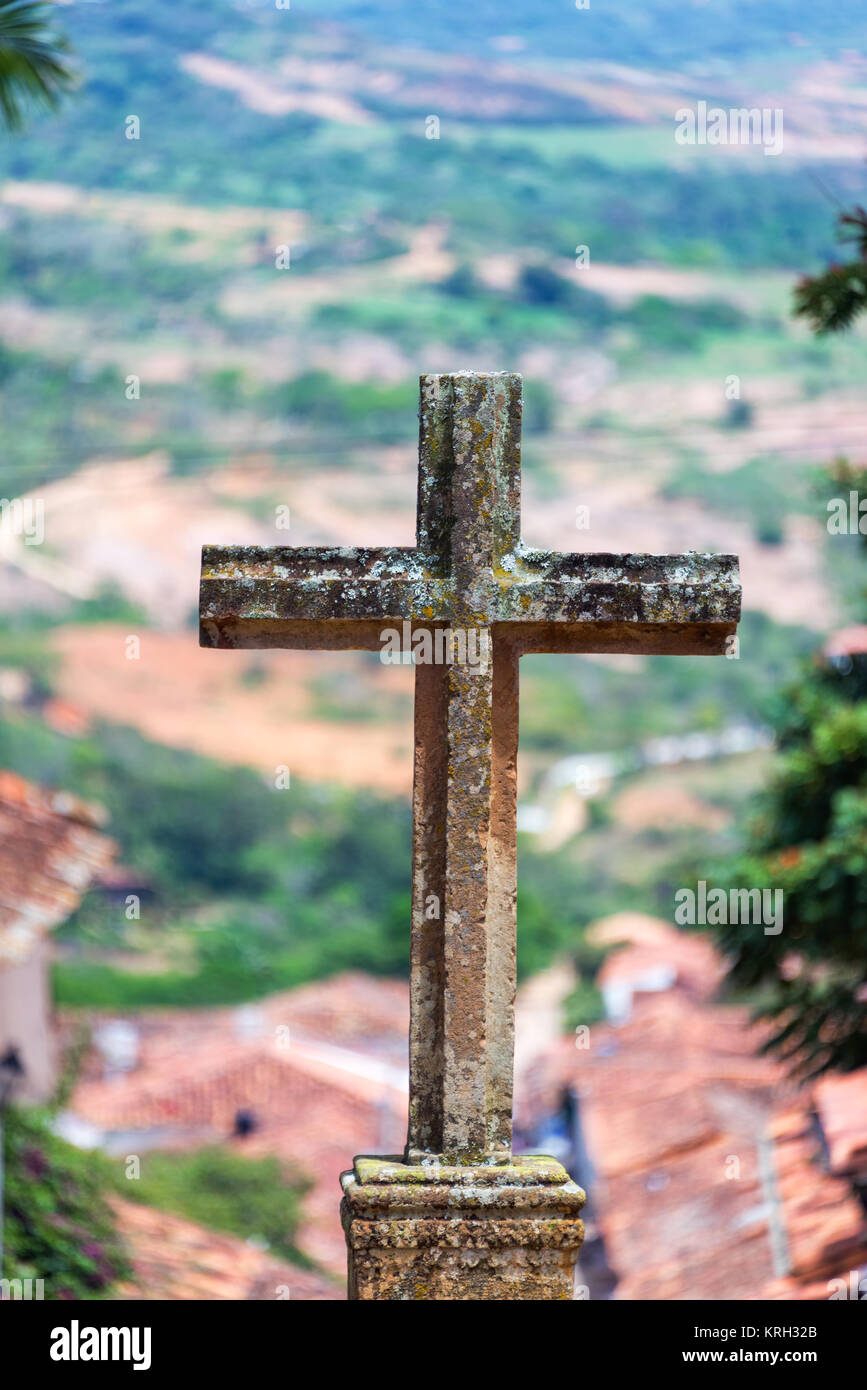 Stone Cross Vertical Stock Photo - Alamy