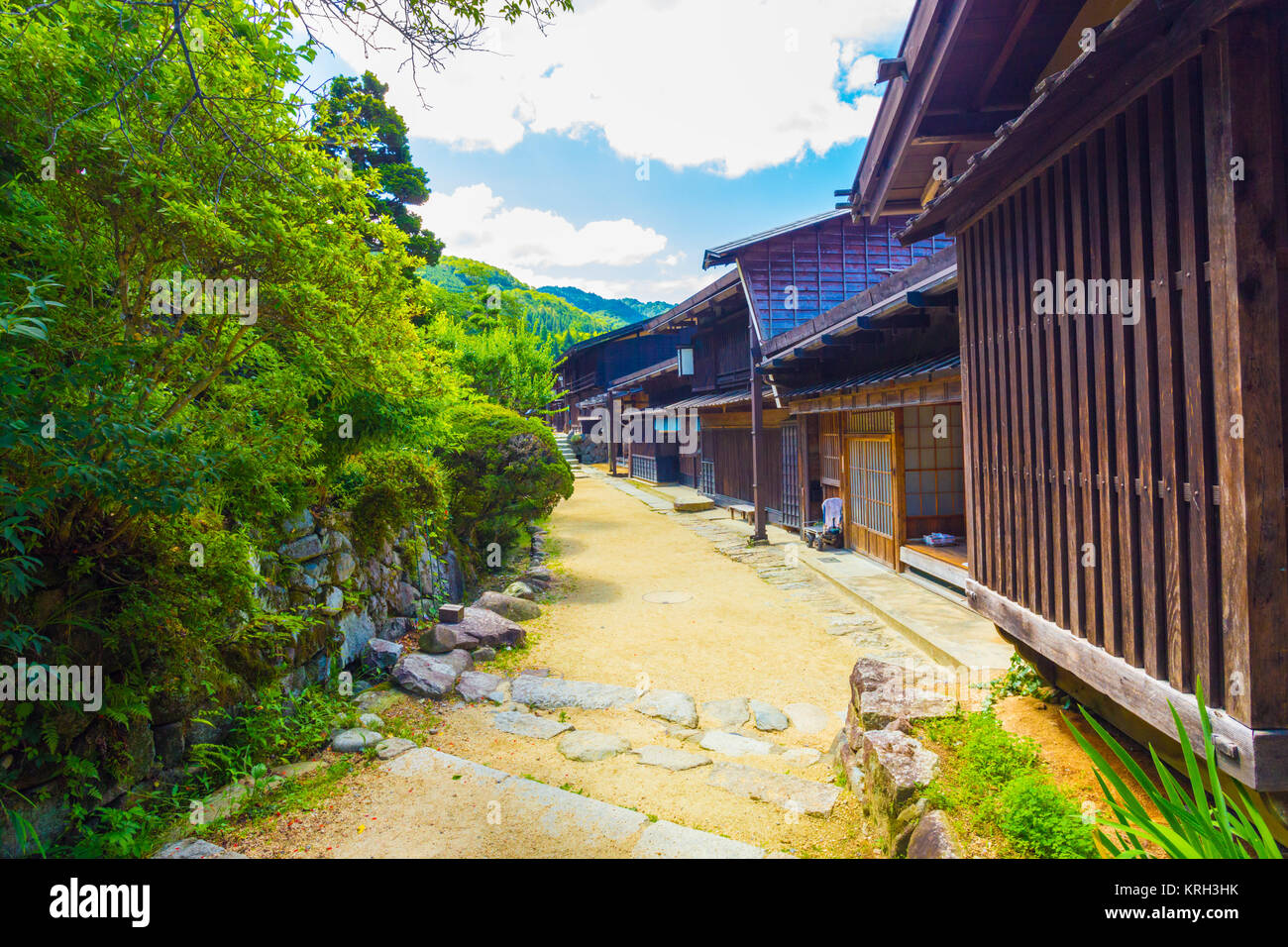 Old traditional village of the nakasendo hi-res stock photography and ...