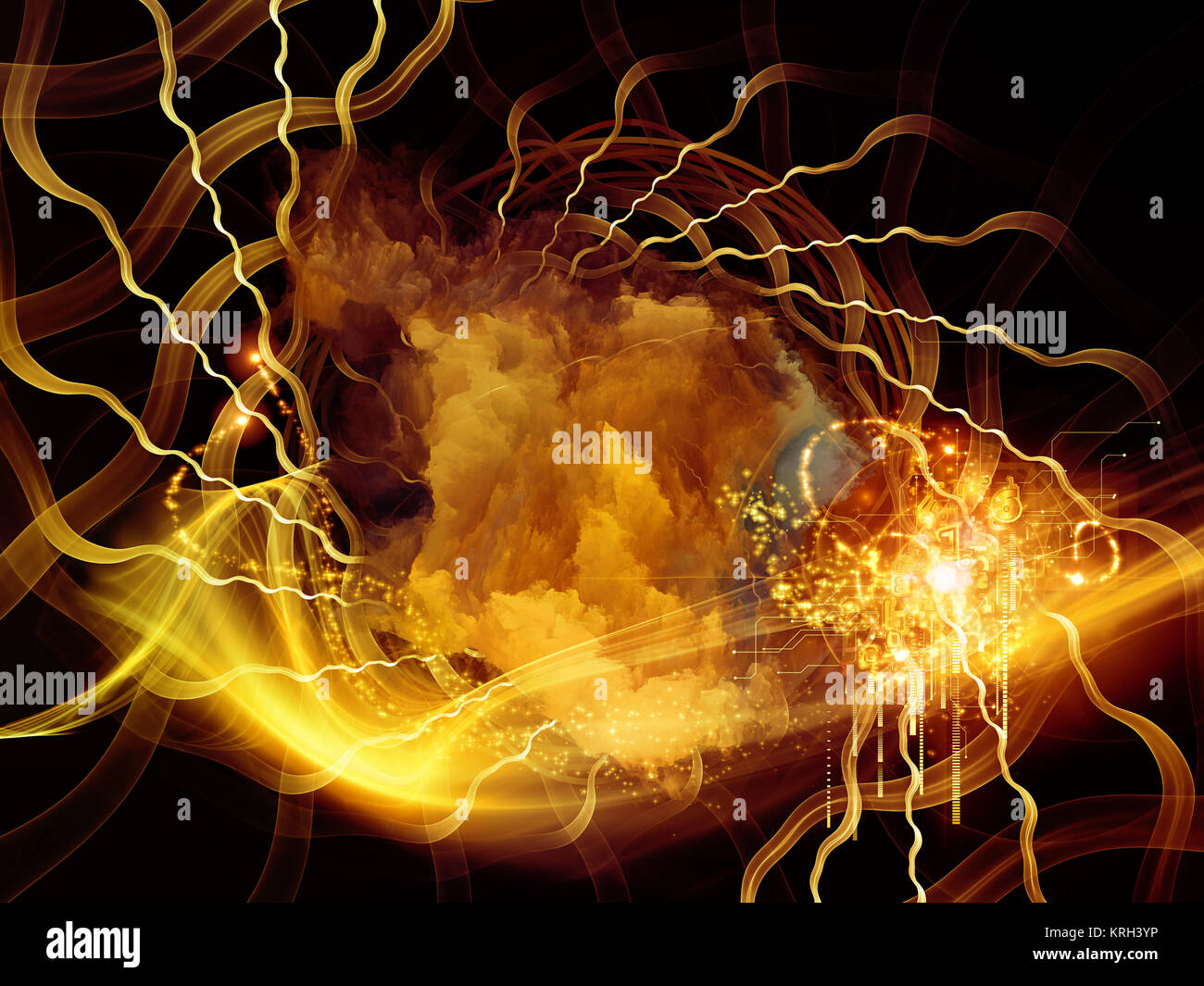 The Growing Abstract Visualization Stock Photo - Alamy