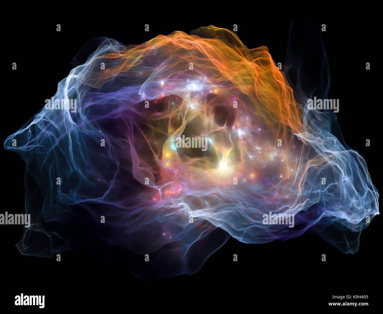 Glow of Mind Particle Stock Photo - Alamy