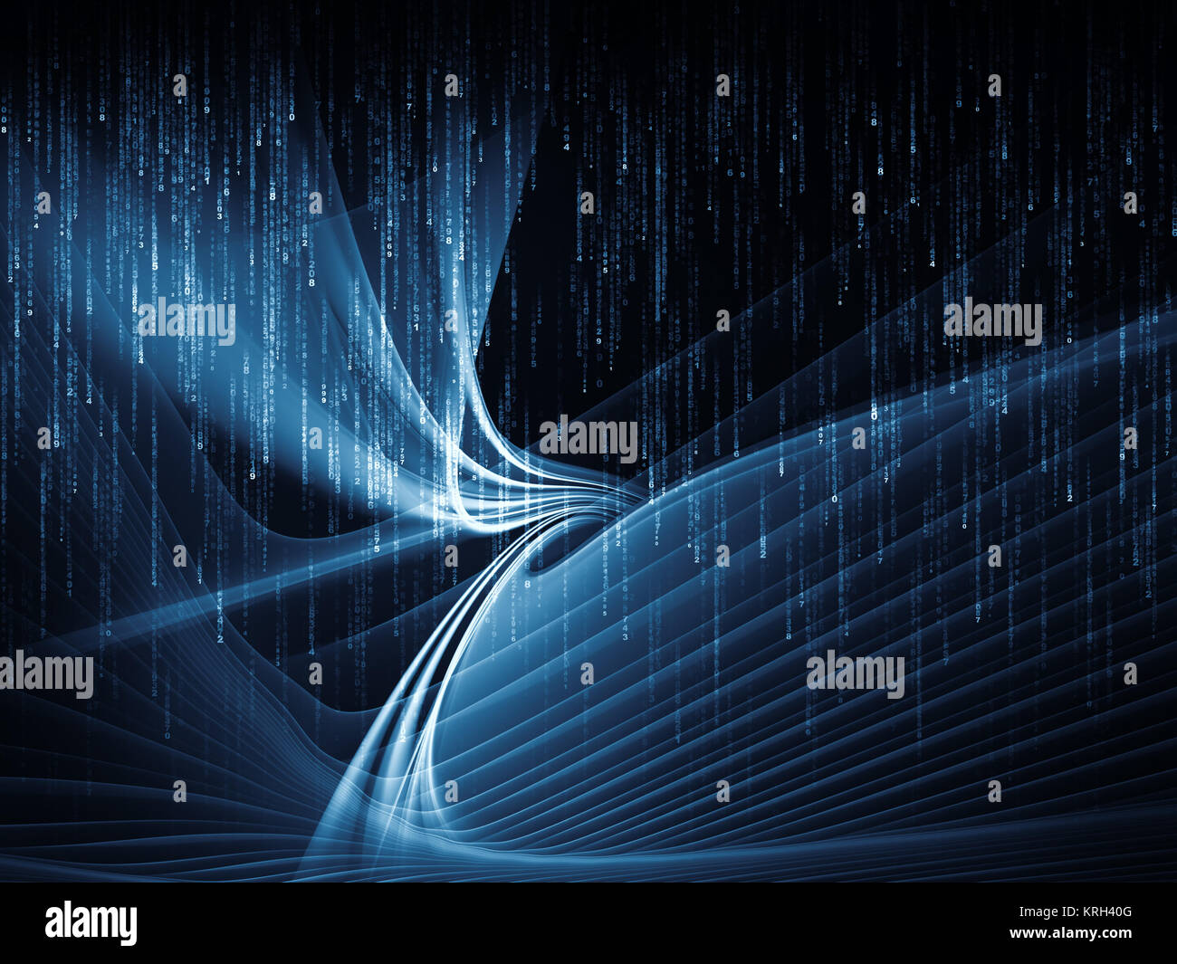 Virtualization of Light Waves Stock Photo - Alamy