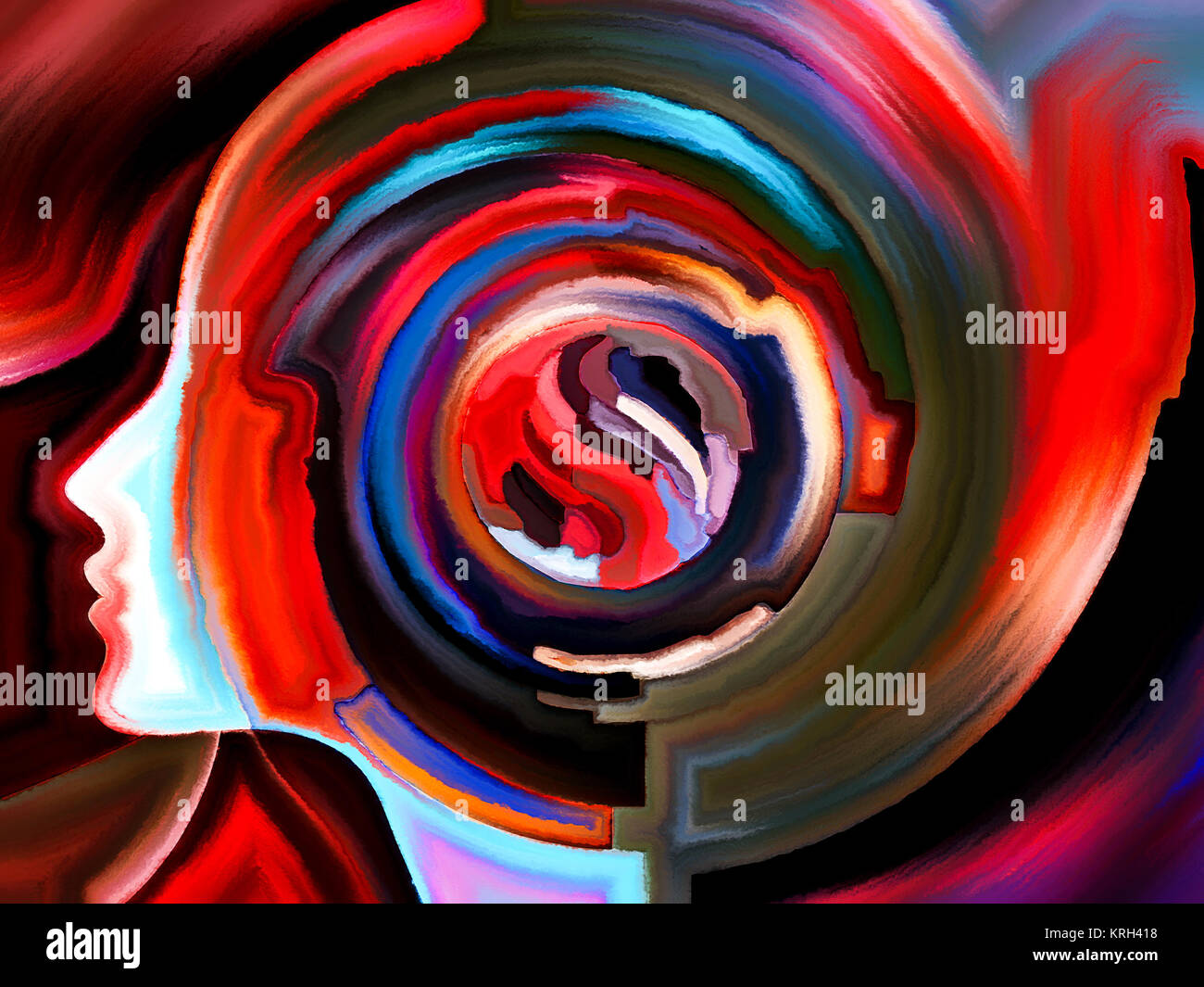 Evolving Mind Shapes Stock Photo - Alamy