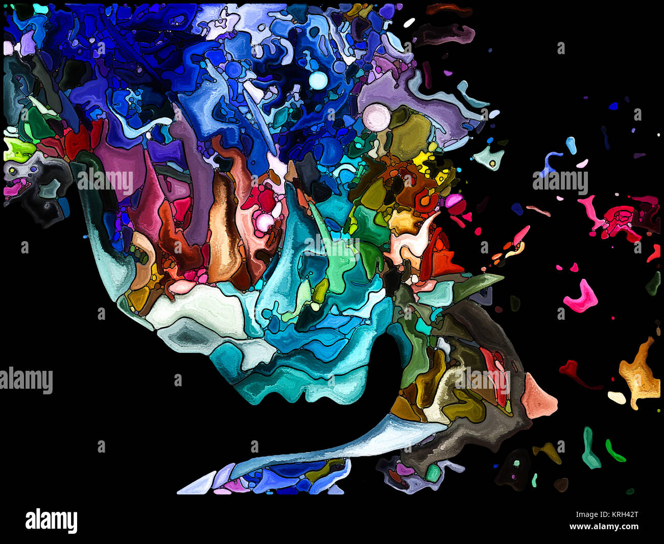 Visualization of Self Fragmentation Stock Photo - Alamy