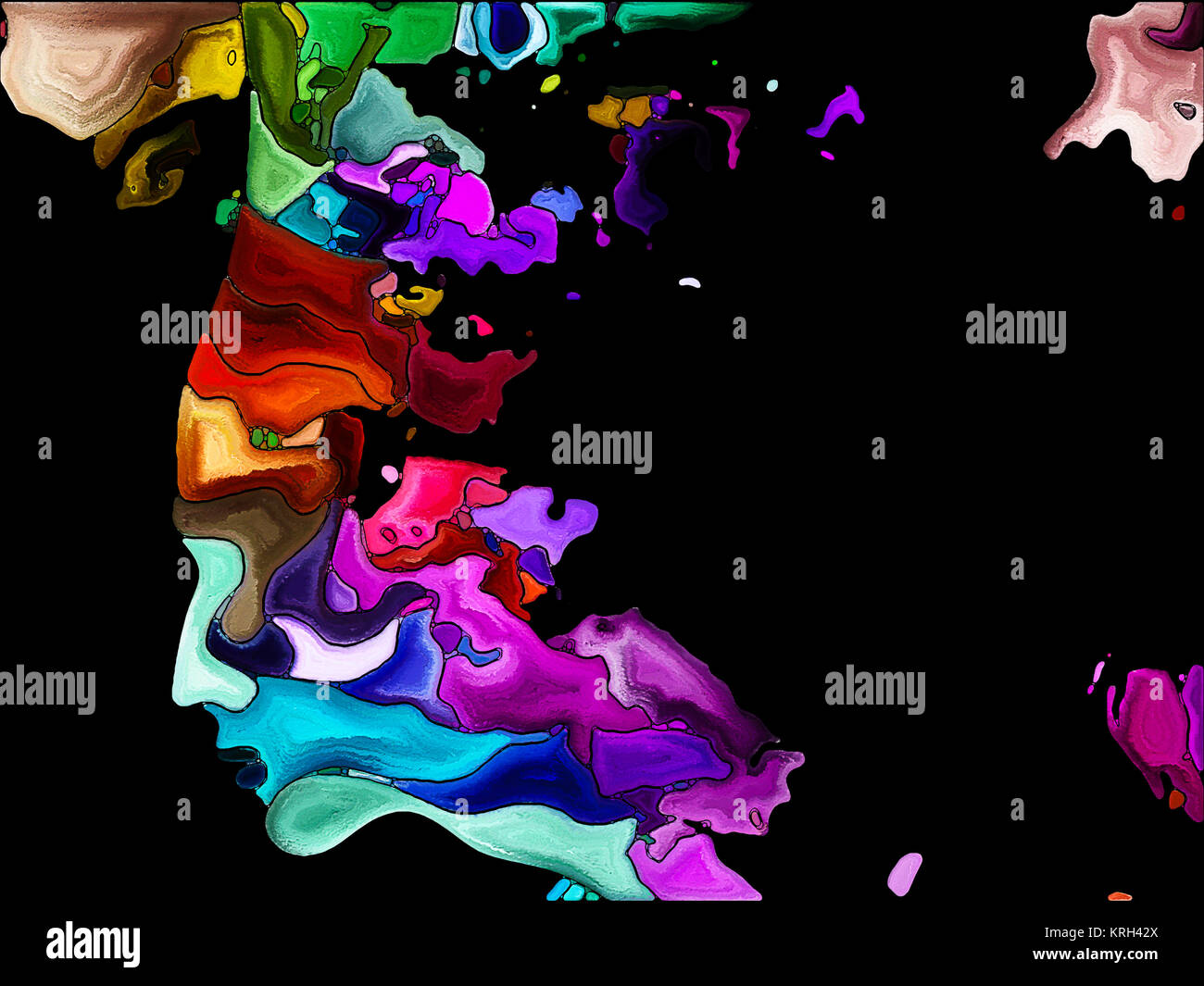 Fragmented face self hi-res stock photography and images - Alamy