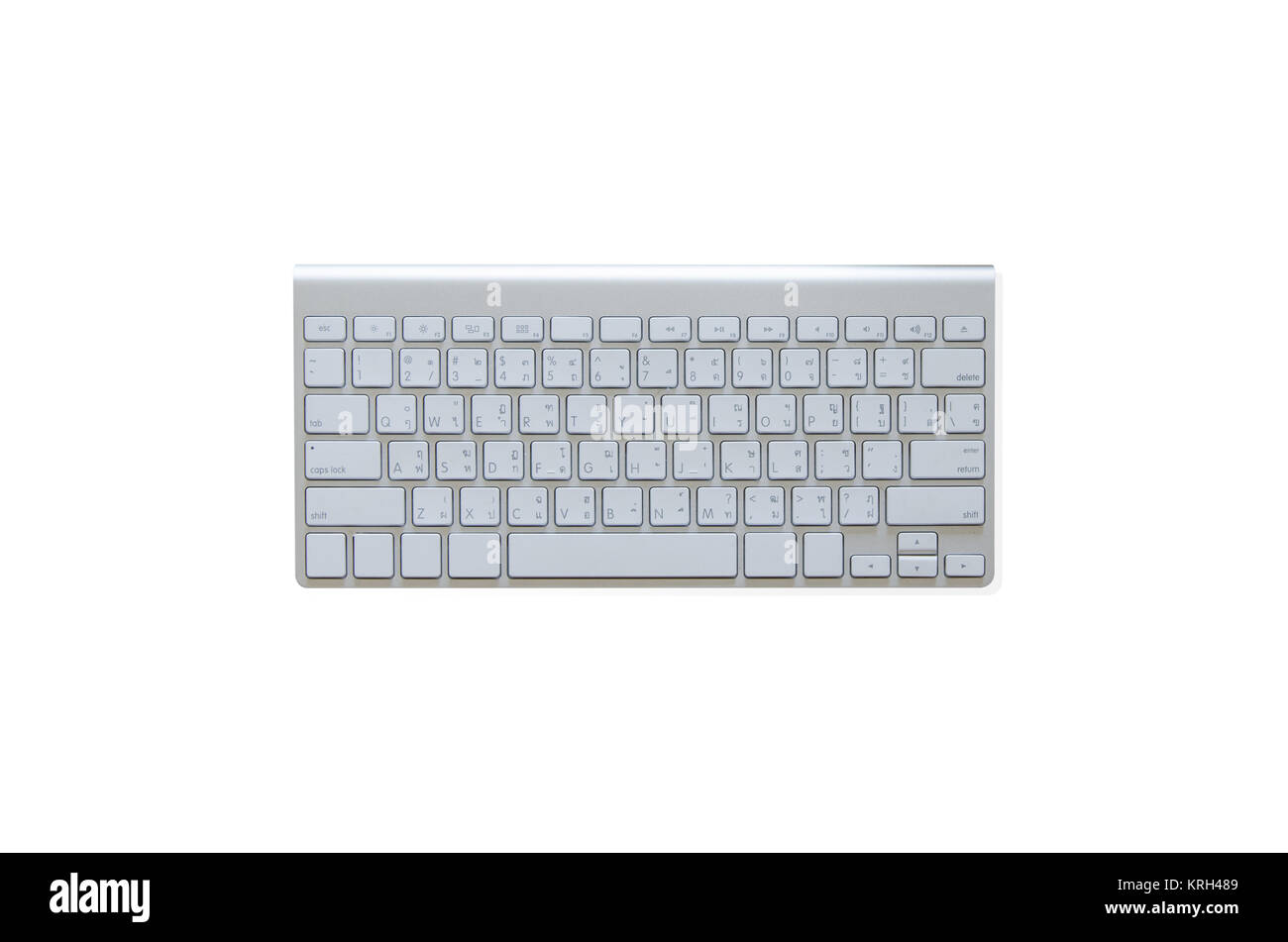 Keyboard on white background Stock Photo - Alamy