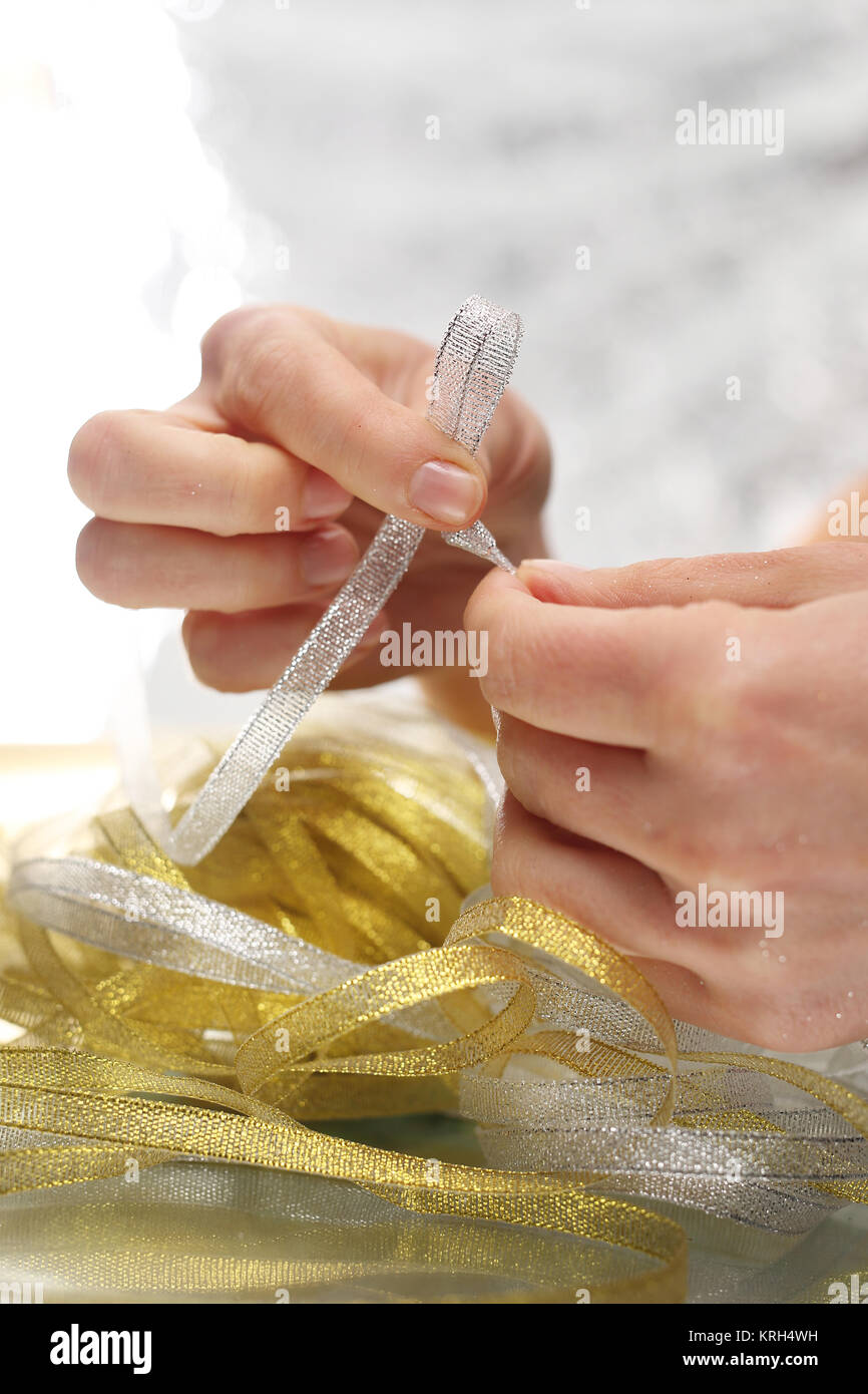 Silver ribbon hi-res stock photography and images - Alamy