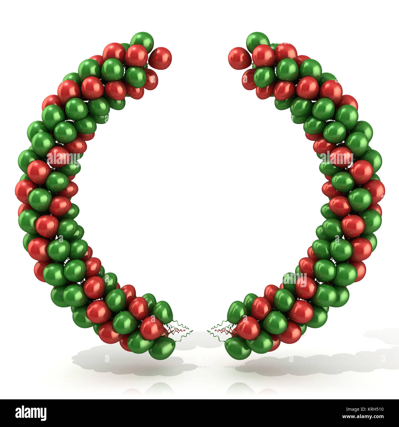 Red and green balloons arc laurel Stock Photo - Alamy
