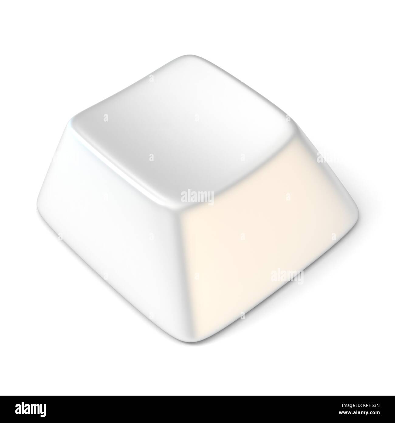 White empty computer key. Side view. 3D Stock Photo - Alamy