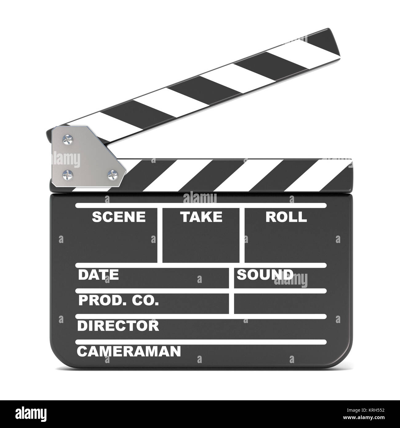 Movie clapperboard, opened. 3D Stock Photo - Alamy