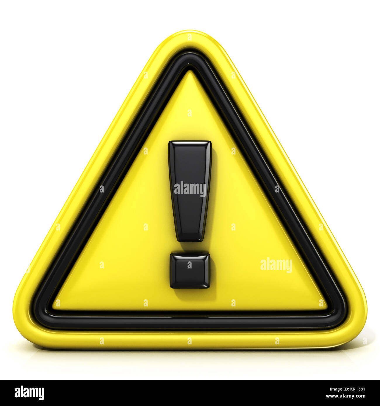 Attention sign. 3D Stock Photo - Alamy