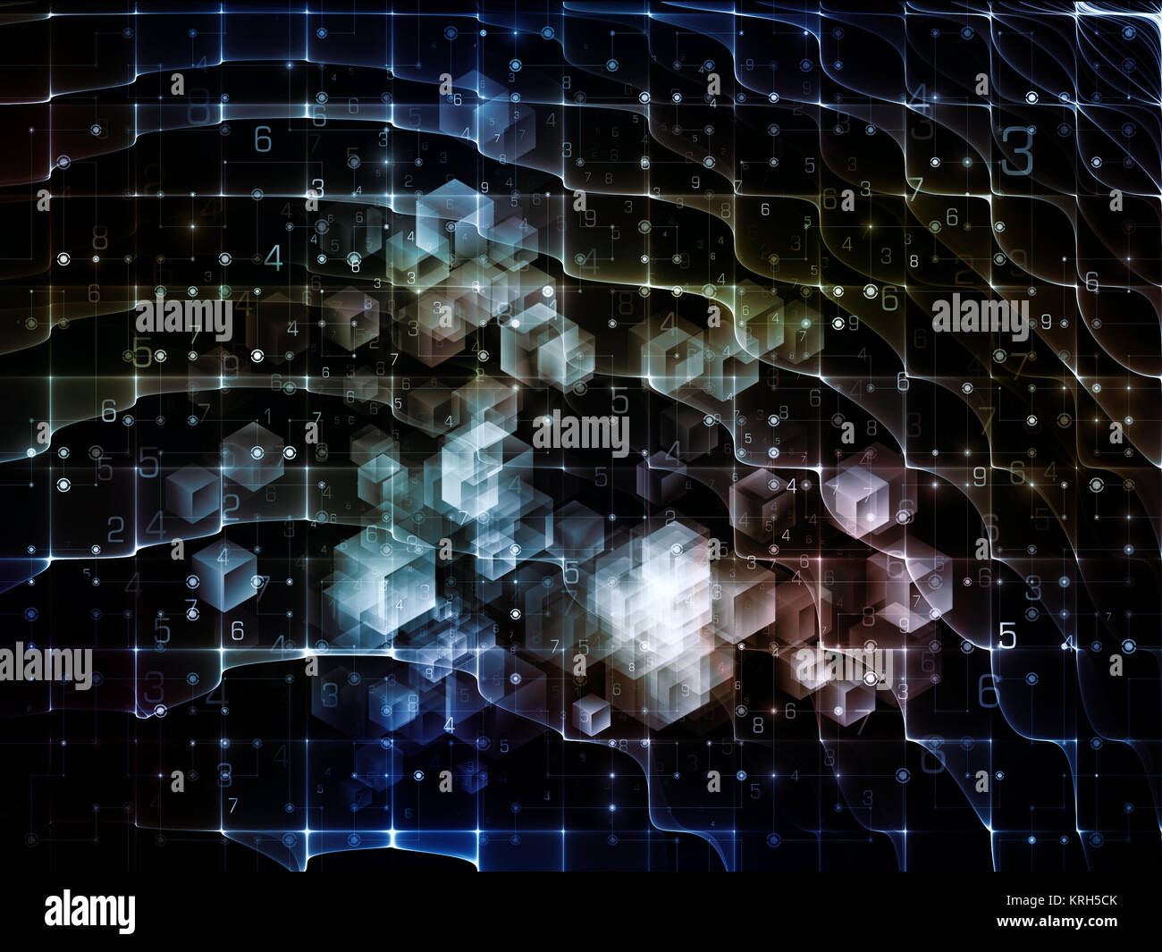 Vision of Digital Grid Stock Photo - Alamy