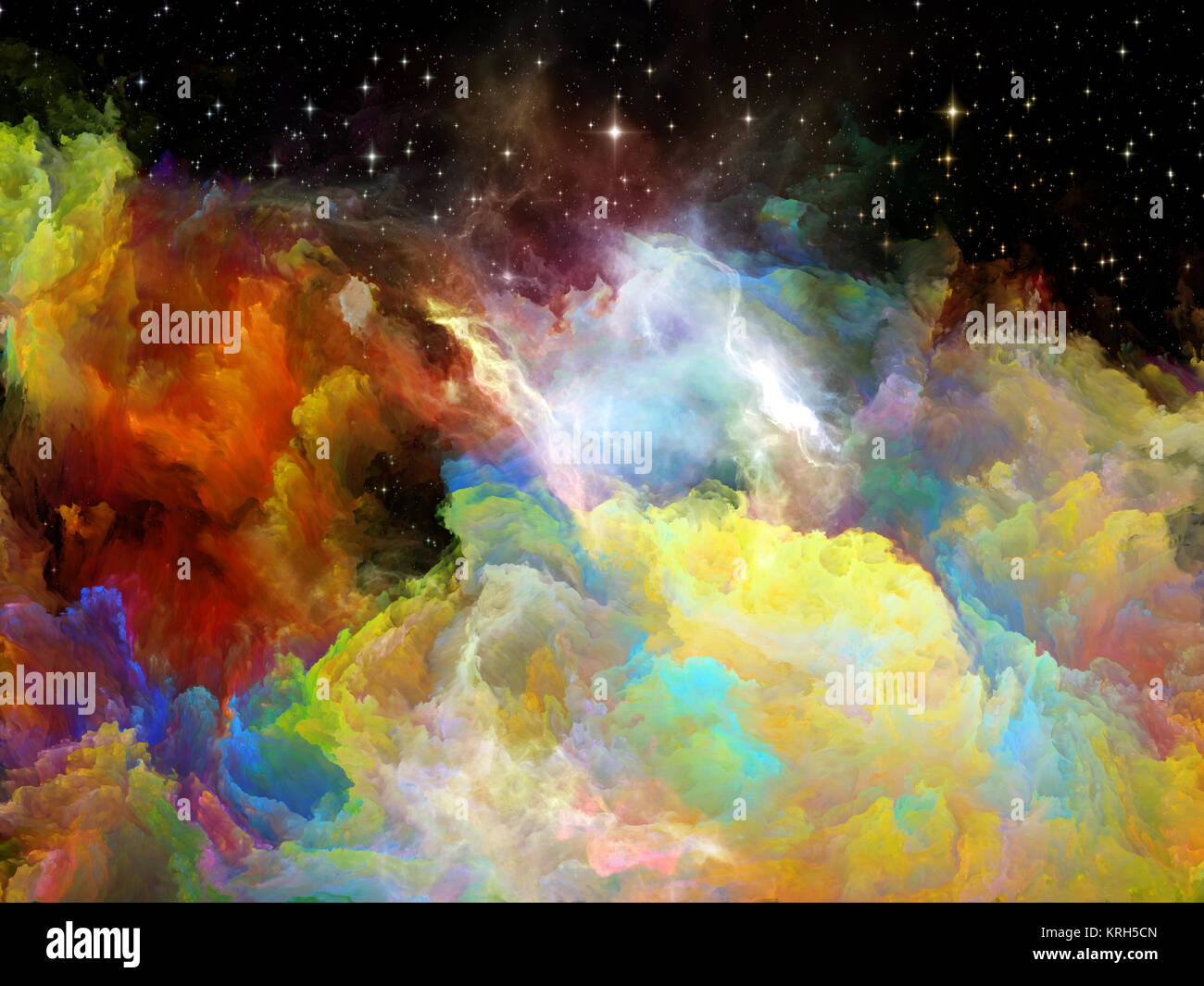 Dance of Space Nebula Stock Photo - Alamy