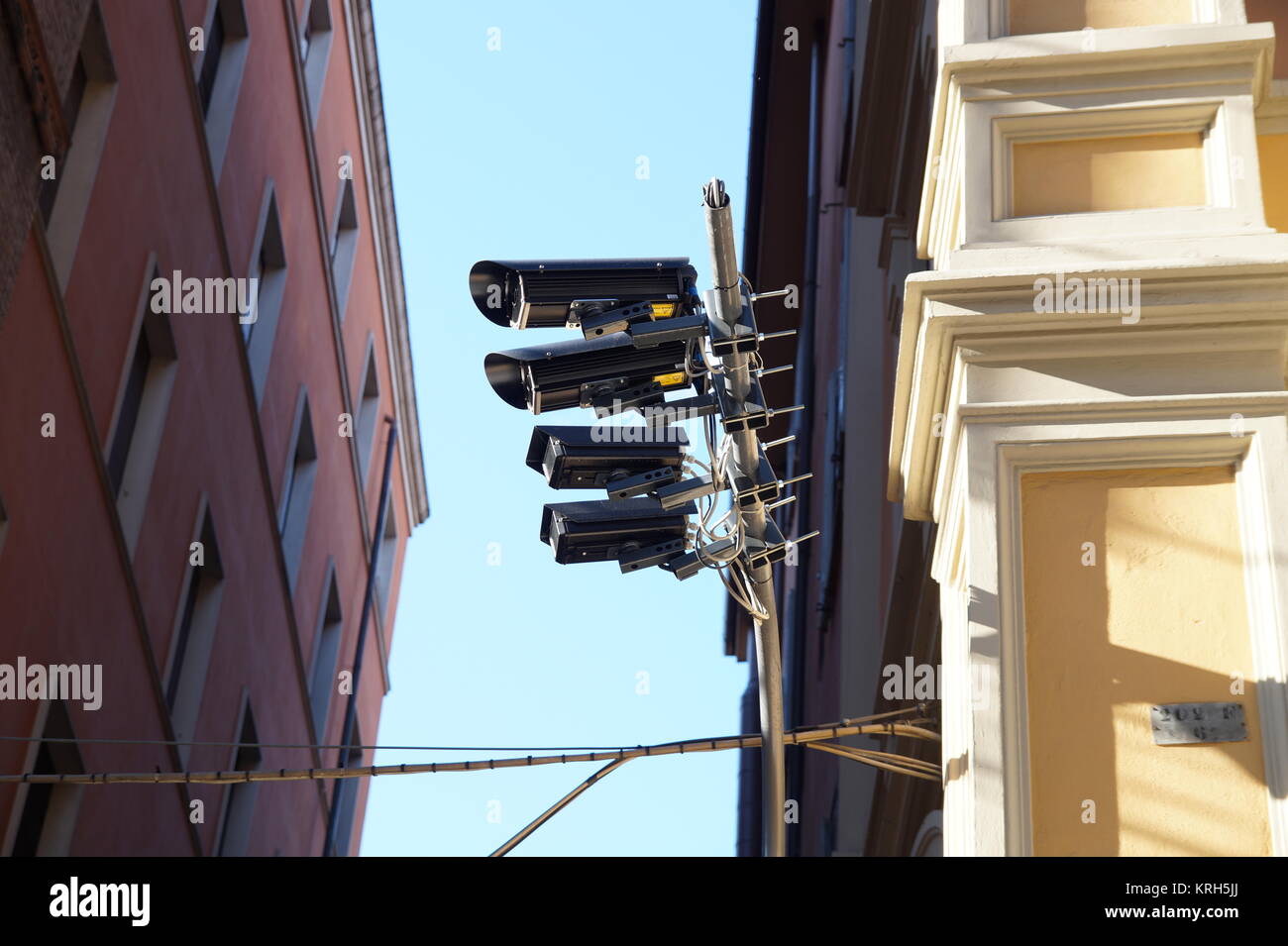 security camera on the street Stock Photo - Alamy