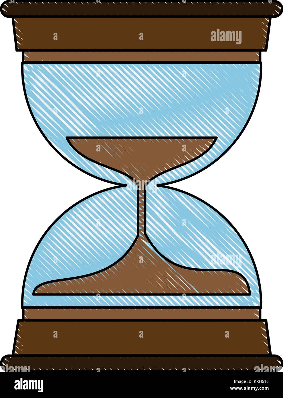 Hourglass antique clock Stock Vector Image & Art - Alamy