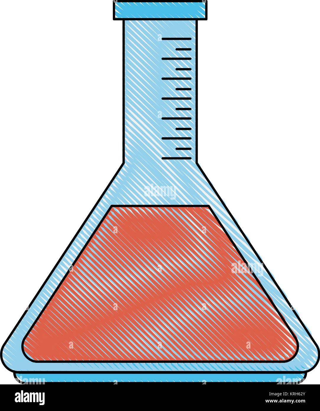 Lab flask isolated Stock Vector Image & Art - Alamy