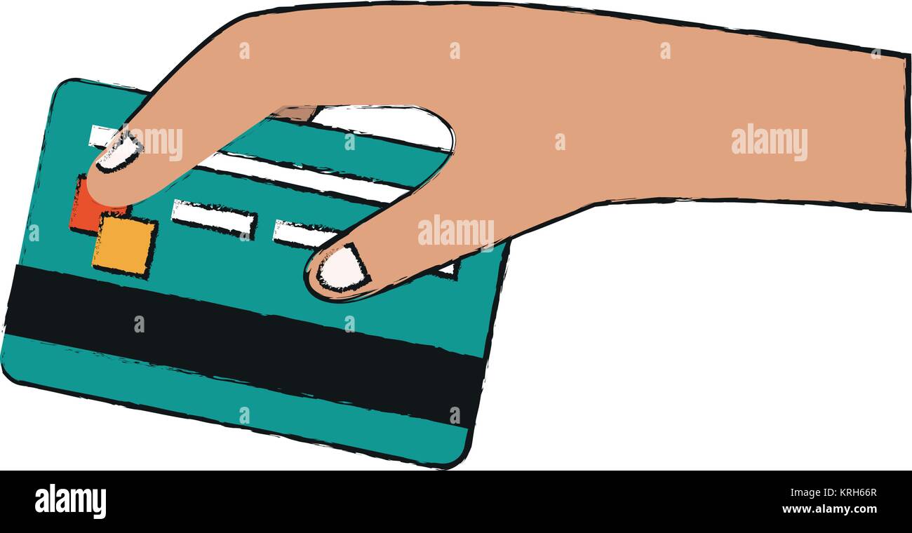 Hand draw payment credit card hi-res stock photography and images - Alamy