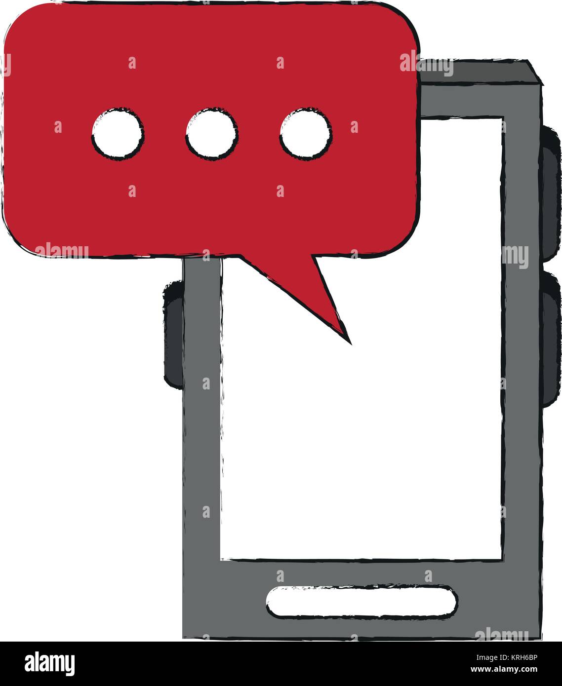 Smartphone chat symbol Stock Vector Image & Art - Alamy