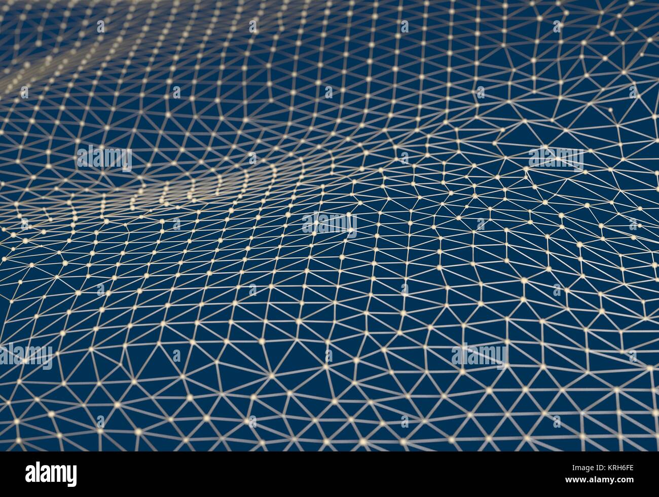 Abstract Background Of Links And Connections Nodes 3d Illustration