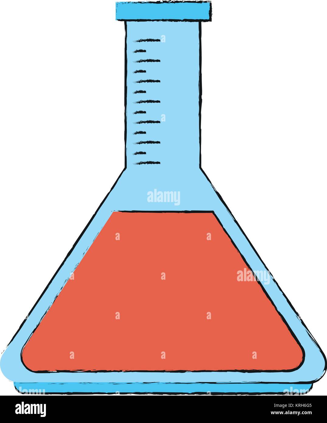 Lab flask isolated Stock Vector Image & Art - Alamy