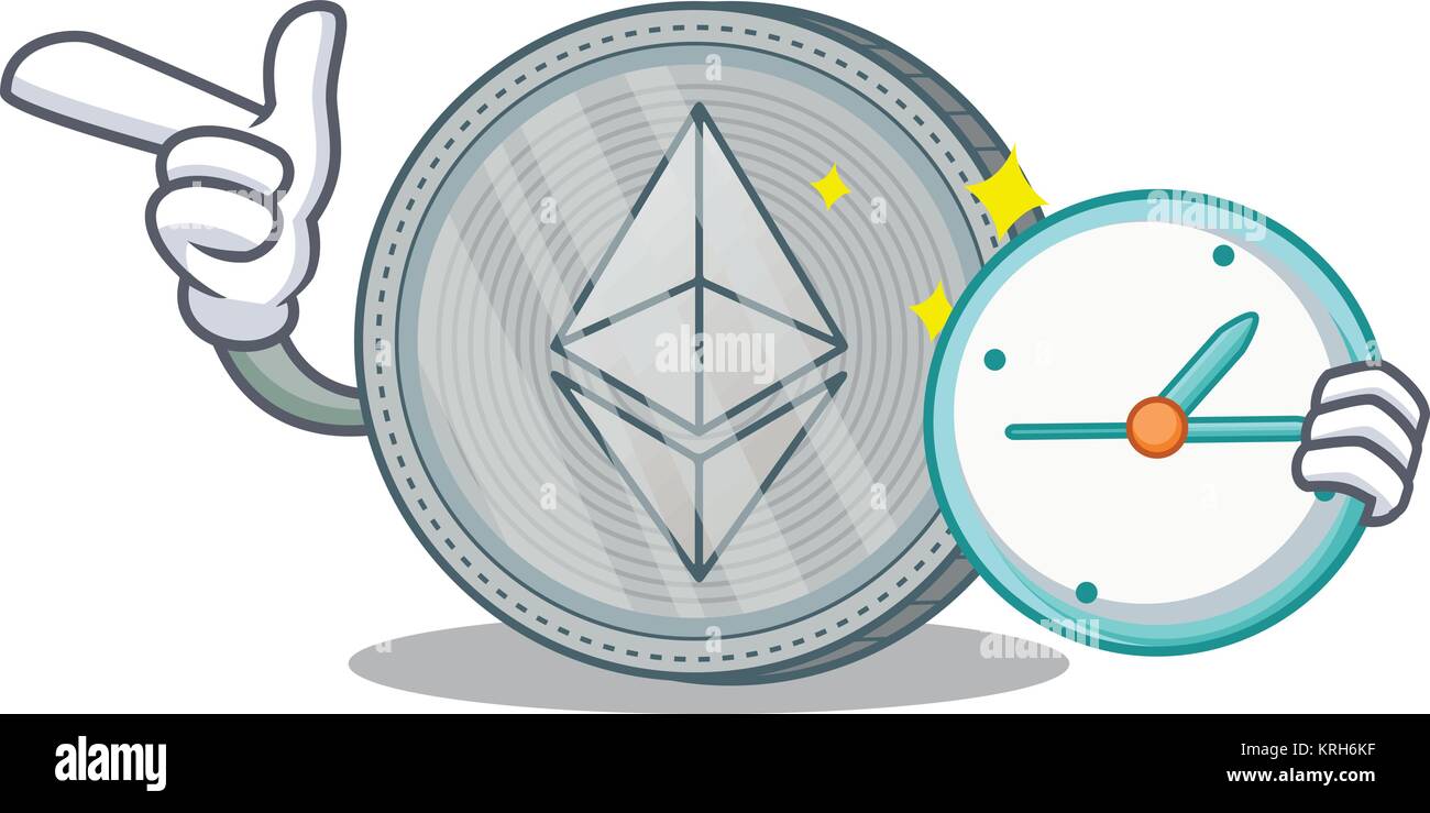 Cryptocurrency silver ethereum coin Stock Vector Images - Alamy