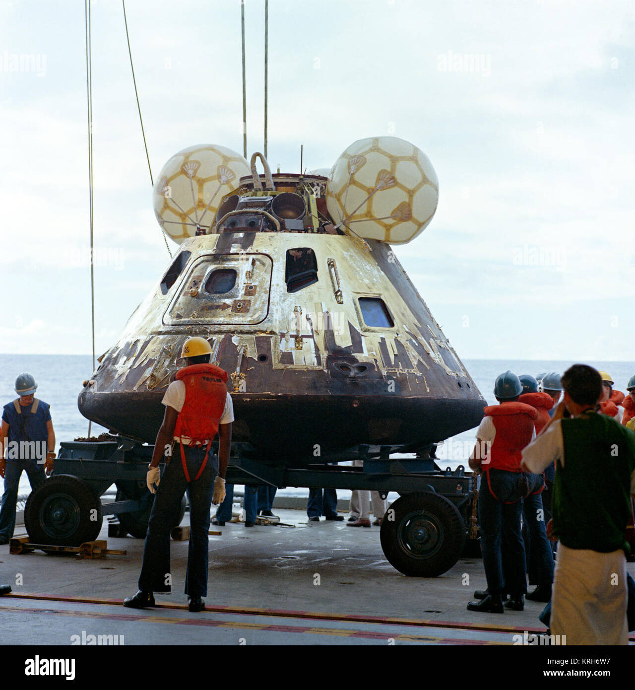 Apollo13 csm recovery Stock Photo - Alamy