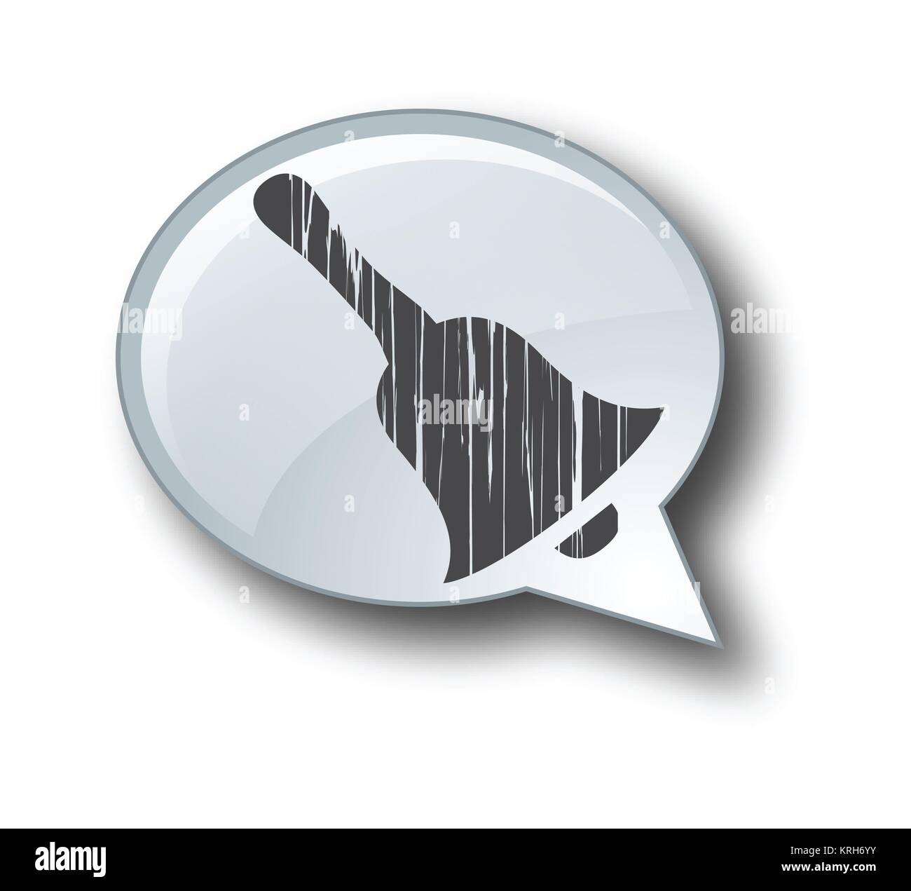 Ringing bell sign Cut Out Stock Images & Pictures - Alamy
