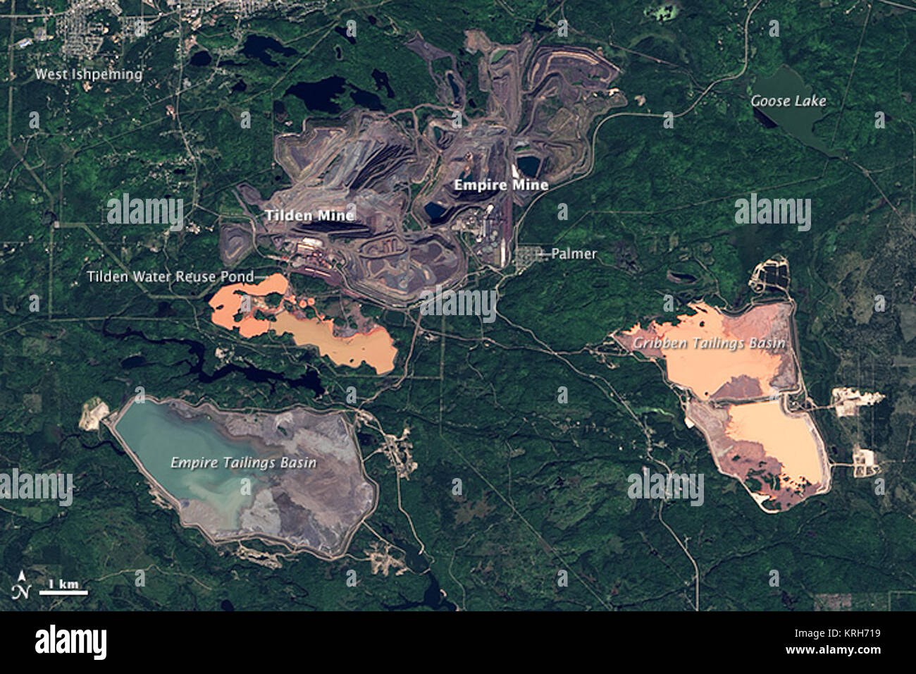 Empire 26 Tilden Iron Mines MI Stock Photo - Alamy