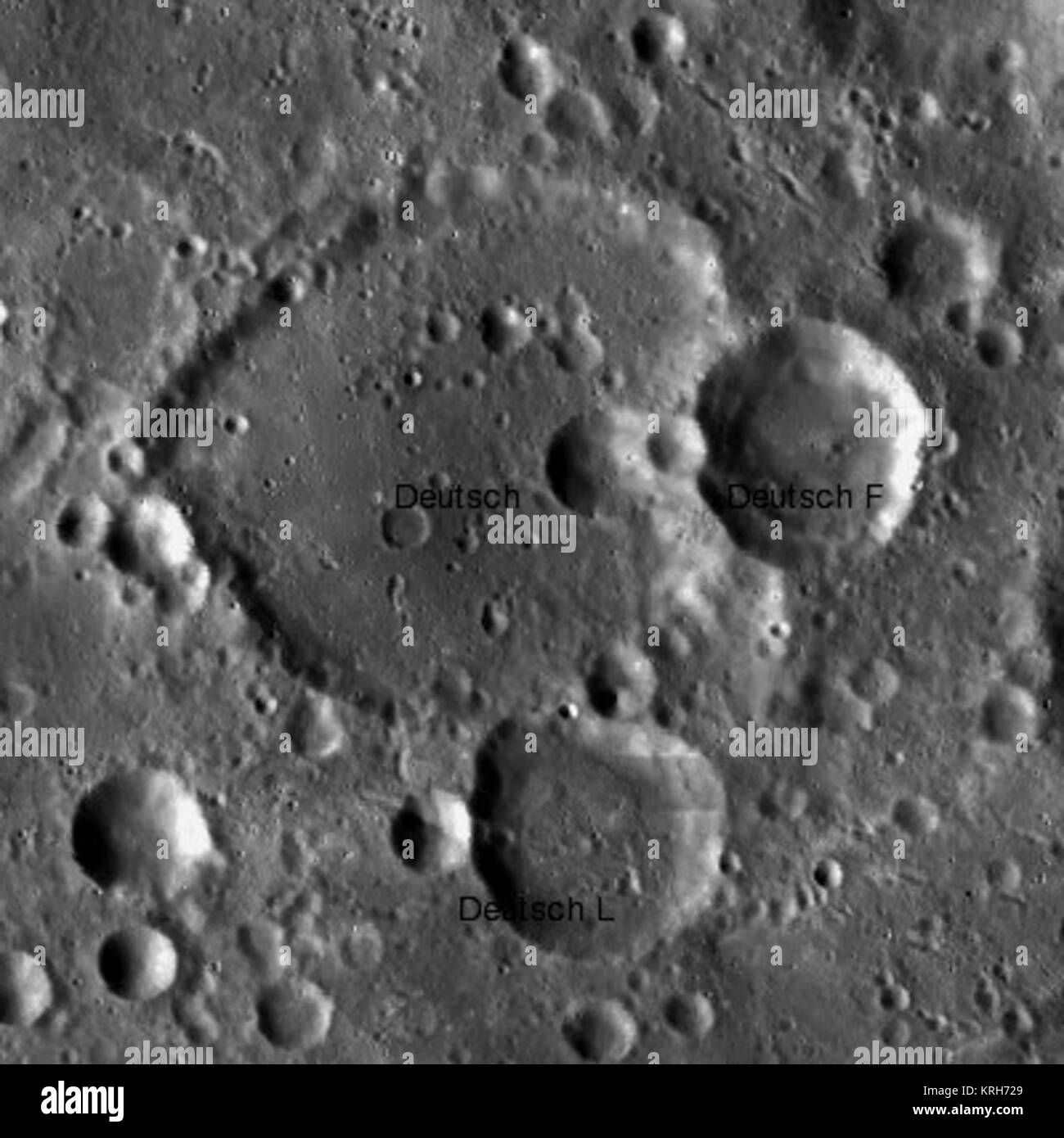Deutsch crater LROC Stock Photo - Alamy
