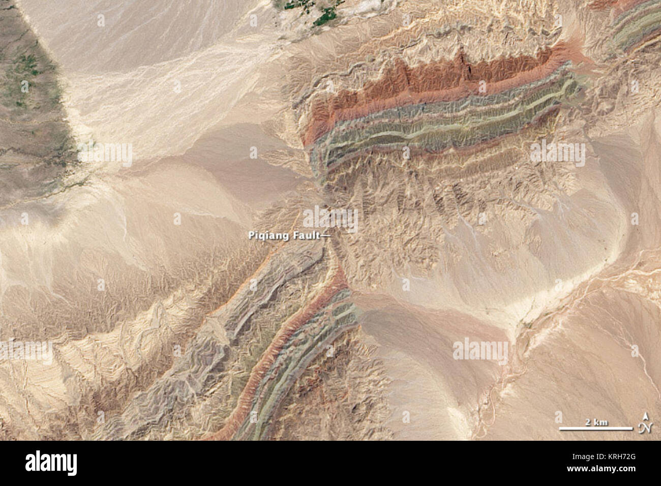 Piqiang Fault China detail Stock Photo - Alamy