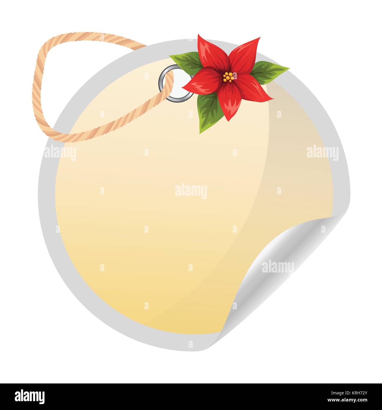 Christmas label badge vector Cut Out Stock Images & Pictures - Alamy