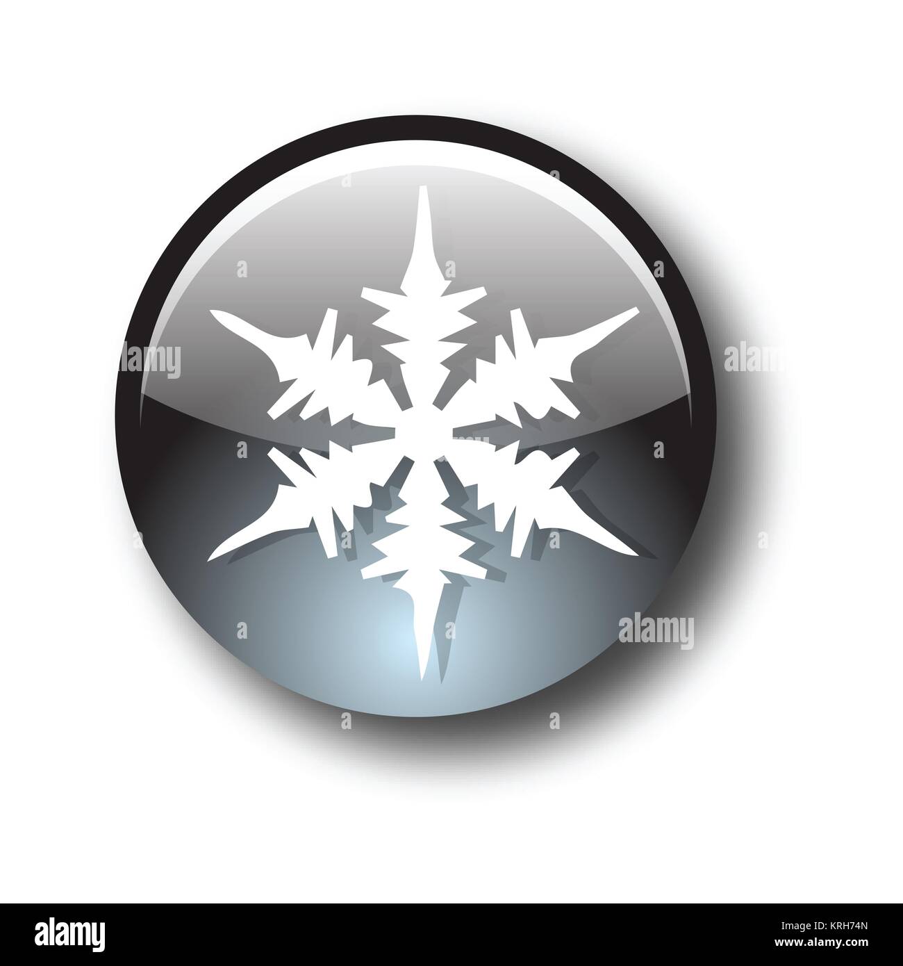 Vector round snowflake Cut Out Stock Images & Pictures - Alamy