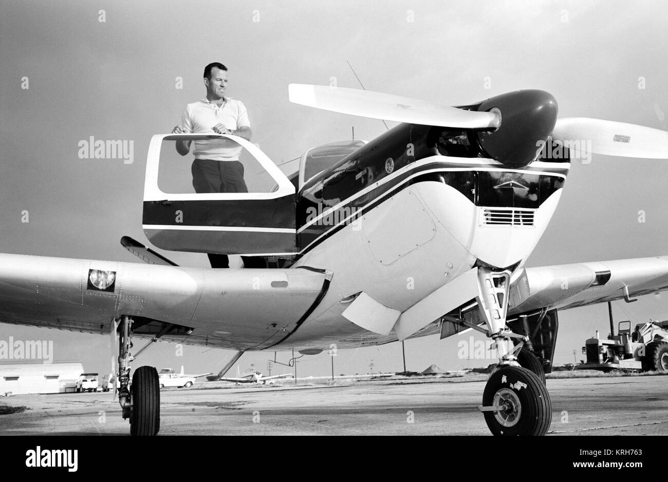 Astronaut L. Gordon Cooper Jr. Boards Bonanza Stock Photo - Alamy