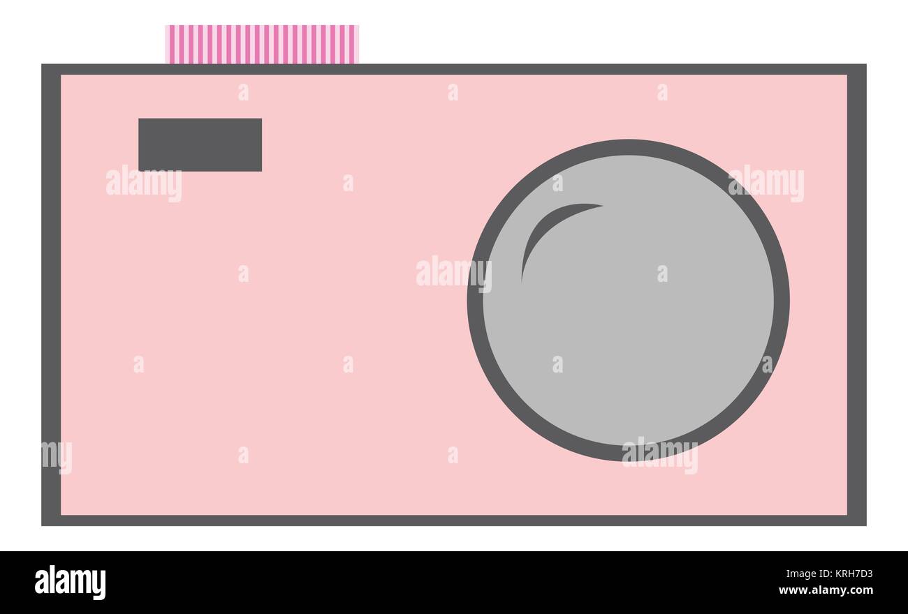 Camera simple illustration Cut Out Stock Images & Pictures - Alamy